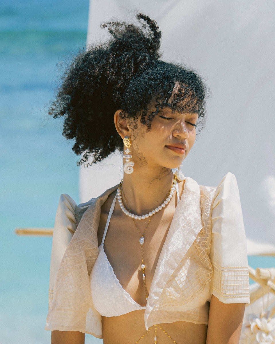 Momoke Moon Shell Magic Earrings – ISLA.PH