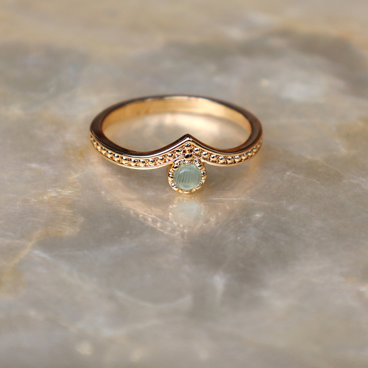 Oxeanne Aventurine Beach-Proof Ring – ISLA.PH